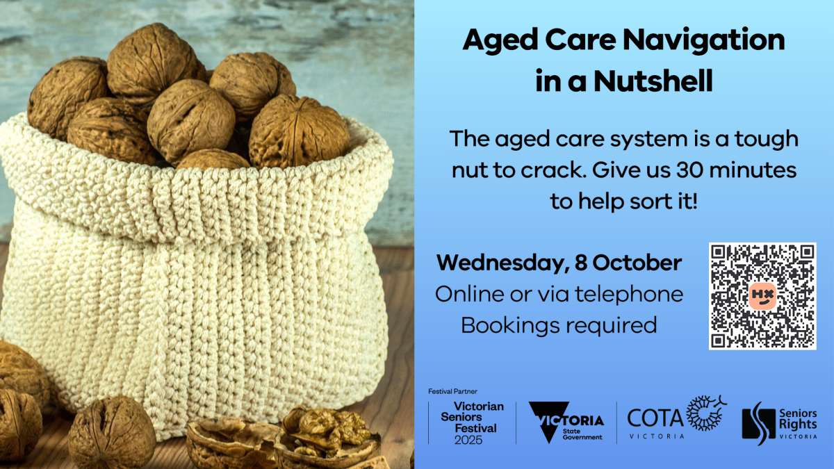 Aged Care Navigation in a Nutshell | COTA Victoria